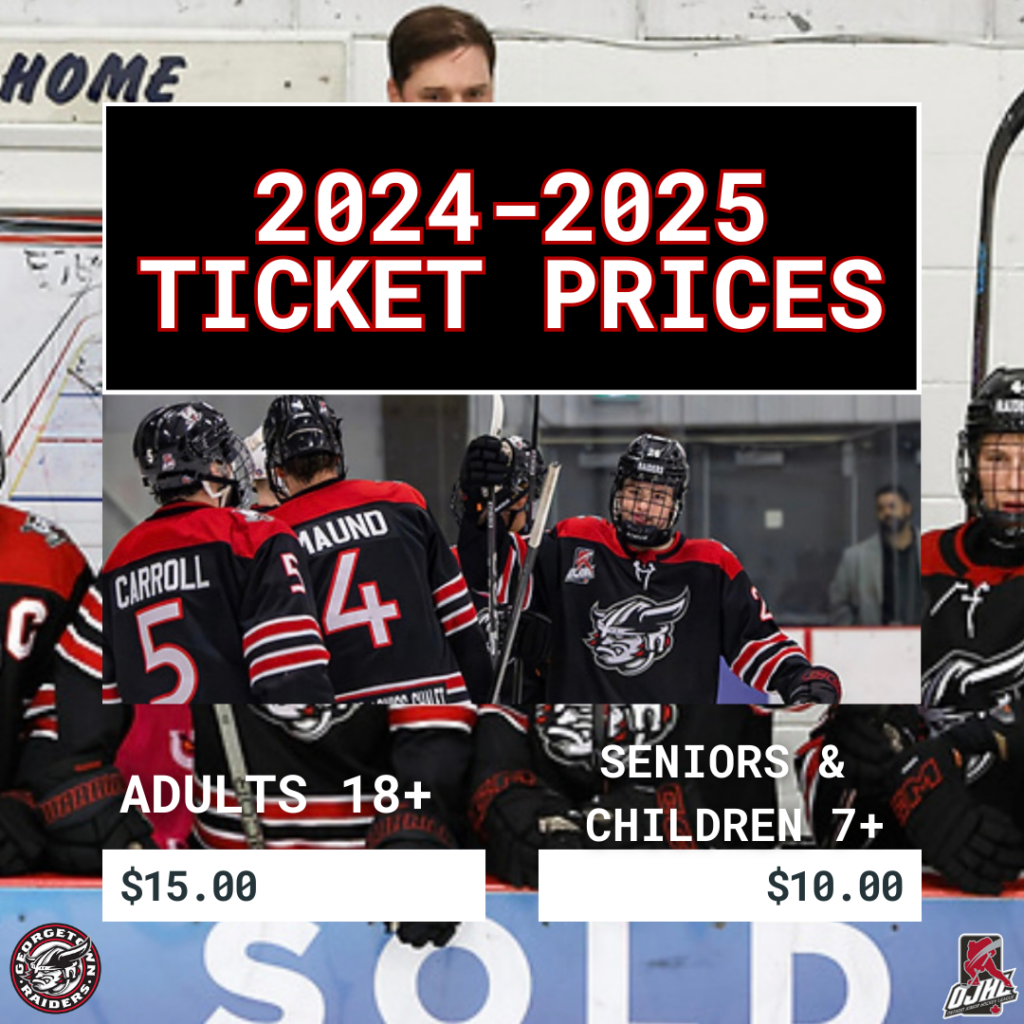 2024-2025 REGULAR SEASON TICKET PRICES | Georgetown Raiders
